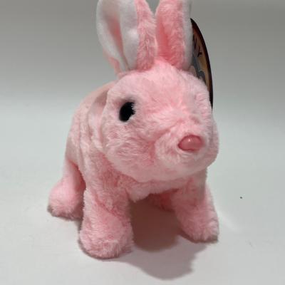China Custom Design Stuffed Animal Cute Cute Hopping Rabbit Elecreonic Plush Toy for sale