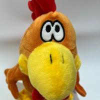 China Yellow Long-Haired Chicken Plush Toy with Neck-Pull Clucking Singing & Dancing Funny Rooster Doll Interactive Stress Relief Toy for sale