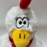 China White Chicken Plush Toy with Neck-Pull Clucking Singing & Dancing Funny Rooster Doll Interactive Stress Relief Toy for sale