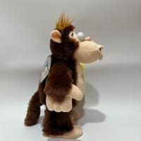 China Interactive Banana-Stealing Monkey Plush Toy Emotional Reaction Gorilla Doll Funny Novelty Gift for sale