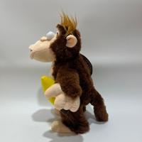 China Interactive Banana-Stealing Monkey Plush Toy Emotional Reaction Gorilla Doll Funny Novelty Gift for sale