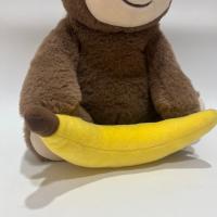 China Interactive Peek-a-Boo Monkey Plush Toy with Recording and Singing Functions Banana Holding Hide and Seek Stuffed Animal for sale