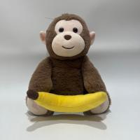 China Interactive Peek-a-Boo Monkey Plush Toy with Recording and Singing Functions Banana Holding Hide and Seek Stuffed Animal for sale