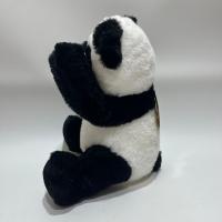 China Interactive Peek-a-Boo Panda Plush Toy with Repeat Function and Music Cute Lying-Down Hide and Seek Toy for sale