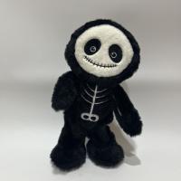 China Halloween Skeleton Plush Toy with Swinging Arms Singing and Dancing Spooky Skeleton Doll for sale