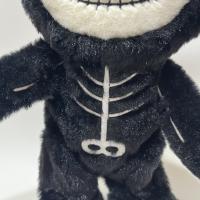 China Halloween Skeleton Plush Toy with Swinging Arms Singing and Dancing Spooky Skeleton Doll for sale