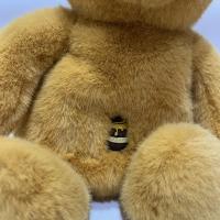 China Breathing Light Sleep Soothing Teddy Bear Plush Toy Brown Sleeping Bear Pillow Baby Sleep Aid for sale
