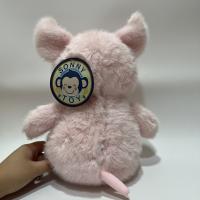 China Breathing Light Sleep Soothing Pig Plush Toy Pink Closed-Eye Cute Pig Pillow Baby Sleep Aid for sale