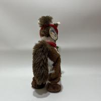 China Running Pinto Pony Plush Toy with Hoofbeats Button on Foot Electric Running Horse with Christmas Outfit for sale