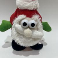 China Walking Plush Santa Toy Big Beard Round Doll Walking Mechanism Animated for sale