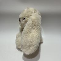 China Big Ear Plush Bunny Toy Cream White Lop Rabbit Weighted Soothing Sleep Doll Birthday Gift for Kids for sale