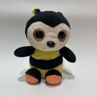 China Sparkling Eyes Ladybug and Bee Plush Toy Red Yellow Options Cute Insect Doll Cognitive Toy for Kids for sale
