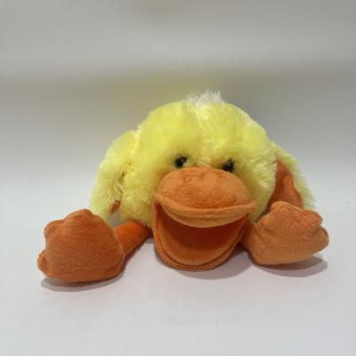 China Little Yellow Duck Hand Puppet Plush Toy Quacking Duck Doll Parent-Child Storytelling Prop Soothing Doll for Kids for sale