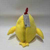 China Foam Particle Filled Little Yellow Chicken Plush Cushion Round Yellow Chick Pillow Soft Particle Doll Nap Sofa Decoration for sale