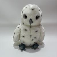 China Snowy Owl Plush Toy White Spotted Owl Doll Realistic Bird Plushie Soothing Companion Gift for Kids for sale