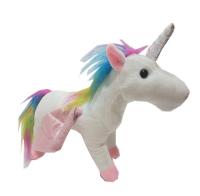 China 25cm Musical Plush Unicorn Stuffed Animal with LED Night Light and Soothing Music - 9.84in Glow Toy for sale