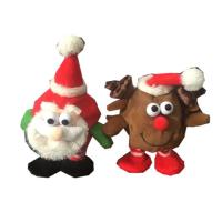 China 13cm Christmas Plush Reindeer Recording Toy with Walking Motion - 3 AAA Battery Powered, 60-70 Day Delivery for sale