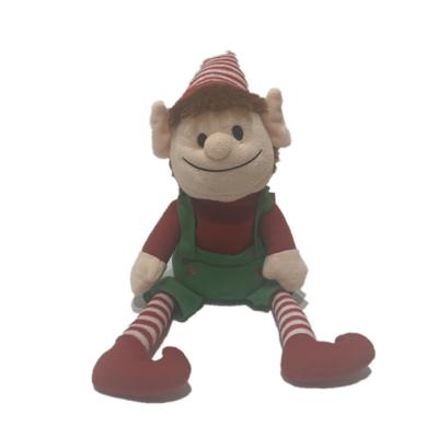 China Christmas Elf Plush Toy with Voice Recording & Head Movement - 3 AAA Battery Powered, 60-70 Day Production for sale