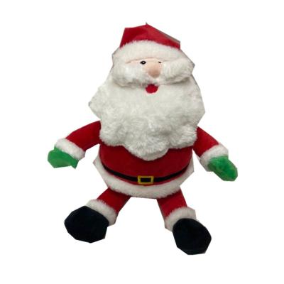 China 0.28m 11.02'' Singing Santa Claus Plush Toy with LED Lights and Custom Christmas Songs for sale