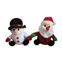 China 16cm Voice Recording Snowman Stuffed Animal with 3 AAA Battery Power and 60-70 Day Delivery for sale