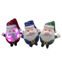 China 100mm 4 Inch Christmas Plush Santa Claus Electric Climb Ladder Toy with Light and Music - 60-70 Day Production for sale