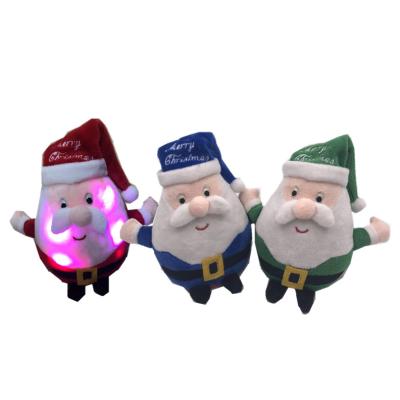 China 100mm 4 Inch Christmas Plush Santa Claus Electric Climb Ladder Toy with Light and Music - 60-70 Day Production for sale