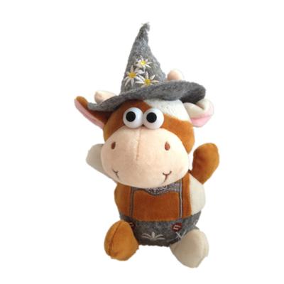 China 0.15M 5.91 Inch Recording Plush Toy Hamster with Hat - Interactive Talking Stuffed Animal Powered by 3 AAA Batteries for sale