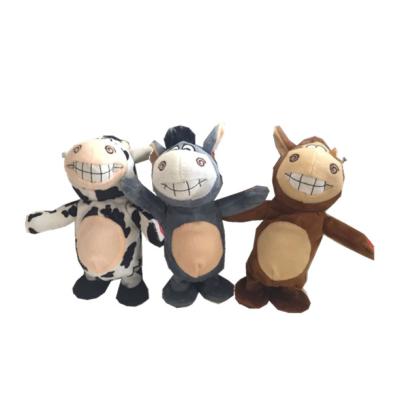 China 17cm 5.91in Walking Talking Donkey Plush Toy with Sound Imitation - 3 AAA Battery Powered Customizable Design for sale