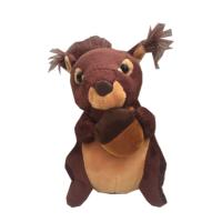 China 7-inch Brown Giant Squirrel Interactive Plush Toy with Sound Imitation and Body Shaking - 17cm Kids Gift Powered by 3 AAA Batteries for sale