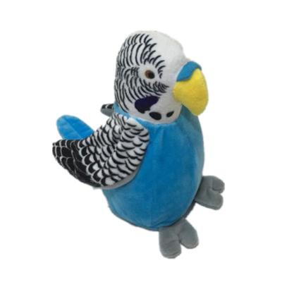 China 18cm 7.09in Battery Operated Talking Parrot Teddy Bear with Voice Recording & Wing Flapping - 3 AAA Battery Powered for sale