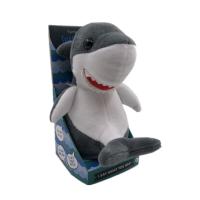 China 17cm 6.69'' Recording Shark Plush Toy with Voice Playback - ROHS Certified, 3 AAA Battery Powered for sale