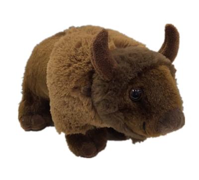China 7.87 Inch 20cm Recycled Material Wild Ox Plush Stuffed Animal with 100% PP Cotton Filling - 60-70 Day Delivery for sale