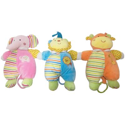 China 0.3M Elephant Lion Cow Plush Toys with Music for Infants - 60-70 Day Delivery, 100% PP Cotton Filling for sale