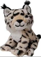 China Brown 16cm 6.29 Inch Recycled Material European Lynx Plush Stuffed Animal Toy with PP Cotton Filling for sale