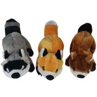 China 33cm Squirrel Pet Plush Toys with Sound - 3 Assorted Colors for Dogs | 60-70 Day Delivery for sale