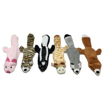 China 0.43m Tall Plush Pet Toys with Rustling Sound - 6 Animal Designs for Dogs for sale