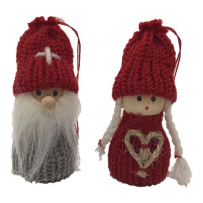 China 80mm 3.15 Inch Wooden Doll Educational Toy with Plush Exterior for Christmas Decoration - 60-70 Day Delivery for sale