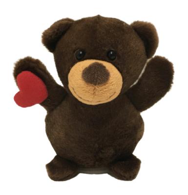 China 15cm Talking Valentine Teddy Bear with Heart - 3xAAA Battery Powered Plush Toy with Custom Options for sale