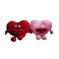 China 20cm Heart Shaped Plush Pillow with Red Lip Design - 2 Color Options, EU/US/CA Safety Certified, 60-70 Day Production for sale