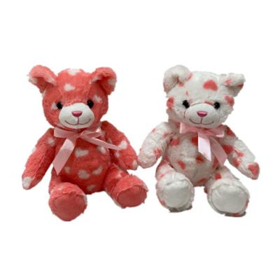 China 20cm 7.87in Valentine's Day Plush Teddy Bear with Heart Design - Custom Colors & International Safety Certified for sale