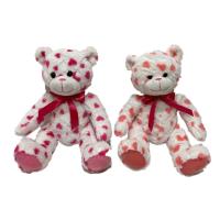 China 26cm Valentine's Day Plush Bear with Bowtie - Super Soft Material, 100% PP Cotton Filling, EU/US/CA Certified for sale