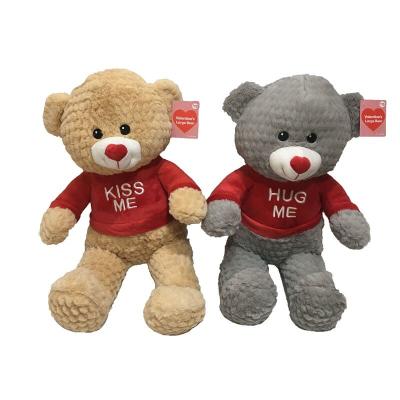 China Valentine's Day Teddy Bear Plush Toy with Custom Embroidery - 24pcs Carton, 60-70 Day Delivery for sale