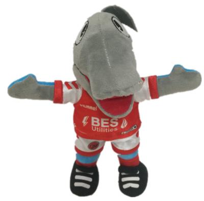 China 9.45 Inch Football Club Mascot Plush Toy - 0.24m Team Mascot with PP Cotton Filling for Baby Showers and Gifts for sale