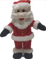 China 36cm 14.17in Musical Dancing Santa Claus Plush Toy with Voice Recording and Repeating Function for sale