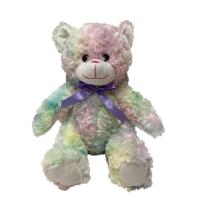 China 27cm Tie Dye Valentine's Day Teddy Bear - 10.63in Stuffed Animal with Custom LED Options & Safety Compliance for sale