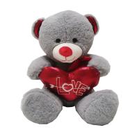 China 10.24in Valentine's Day Plush Teddy Bear with Heart - Hypoallergenic & Customizable 26cm Toy for sale