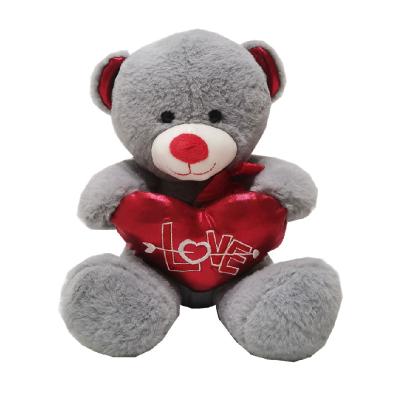 China 10.24in Valentine's Day Plush Teddy Bear with Heart - Hypoallergenic & Customizable 26cm Toy for sale