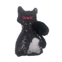 China Halloween Hello Kitty Skeleton Plush Toy 0.25m Reversible Sequin Cushion with Custom Designs for sale