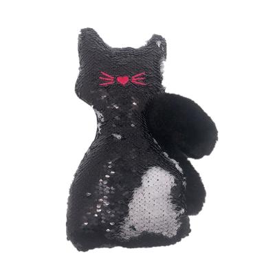 China Halloween Hello Kitty Skeleton Plush Toy 0.25m Reversible Sequin Cushion with Custom Designs for sale