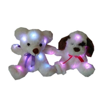 China 0.2M 0.66ft LED Stuffed Animals with Music - Custom Plush Teddy Bear and Dog Toys with 3 AAA Battery Power for sale